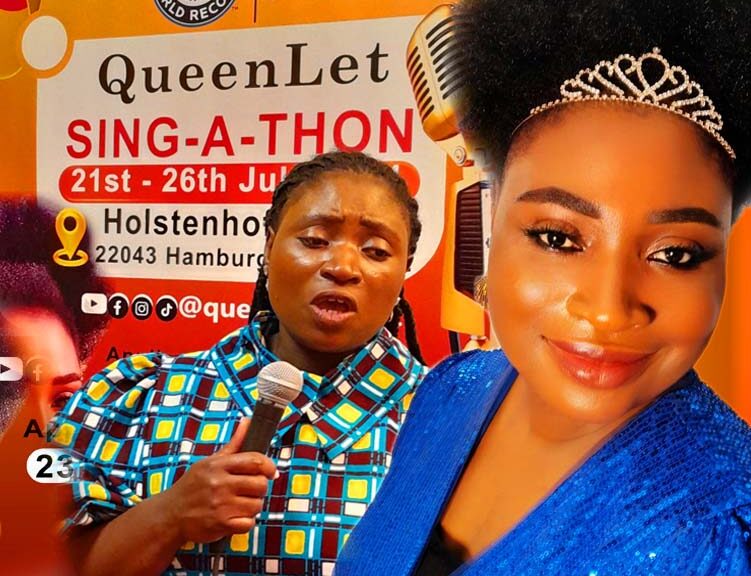 Ghanaian QueenLet breaks the current Sing-A-Thon record by Indian man ...